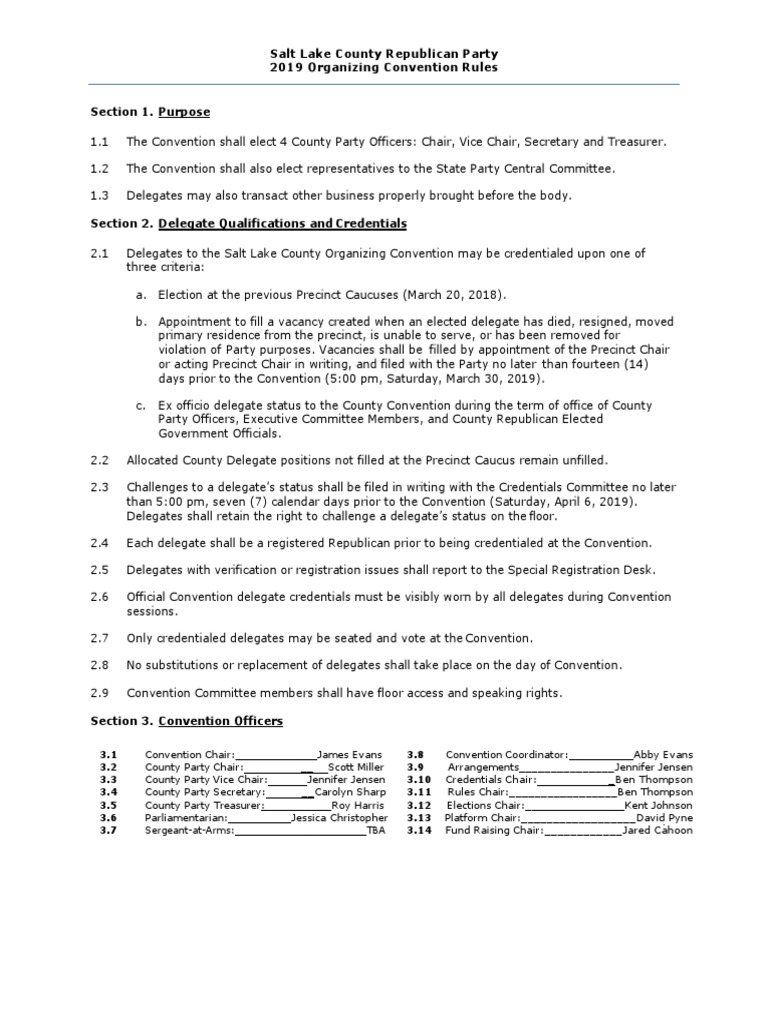 2019-04-13 Proposed Convention Rules Final Version 2.0 - Organizing ...