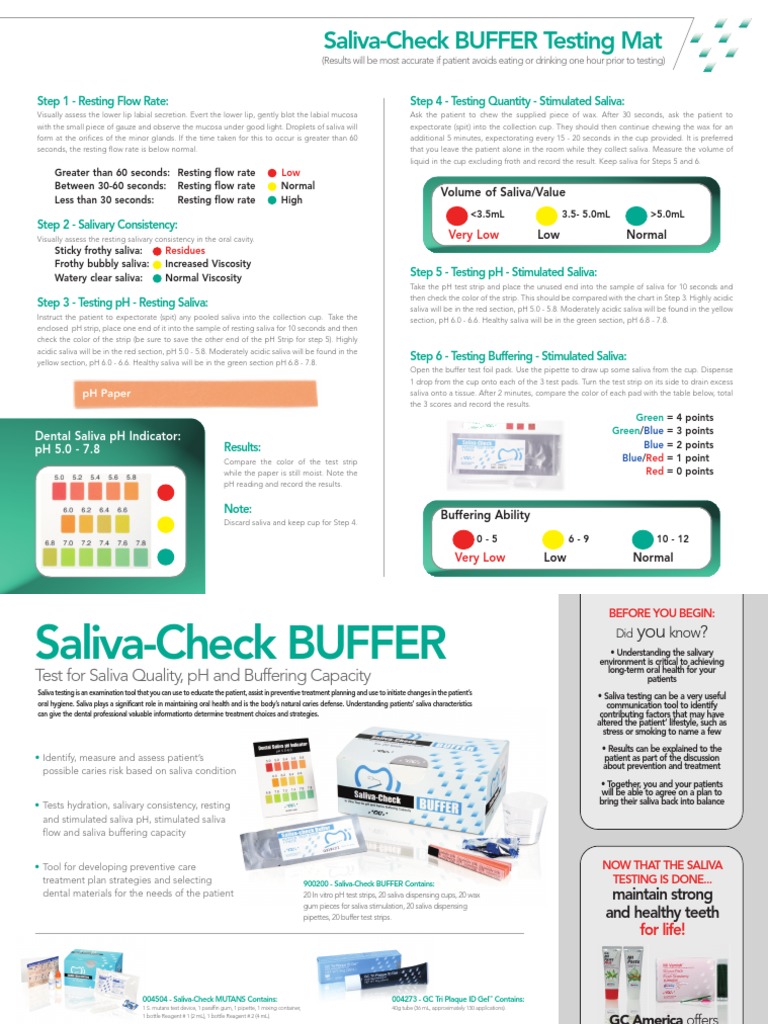 Saliva Check TestingMat | PDF | Saliva | Mouth