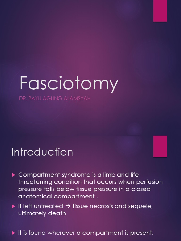 Fasciotomy | PDF | Finger | Hand
