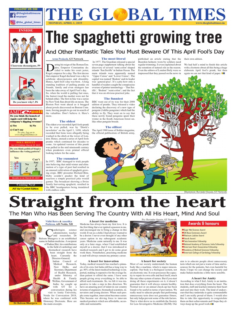The Global Times Amity Newspaper | PDF | Medicine | Health Care