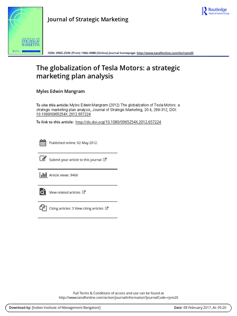Tesla's Global Marketing Strategy Analysis | PDF | Tesla Model S | Plug ...
