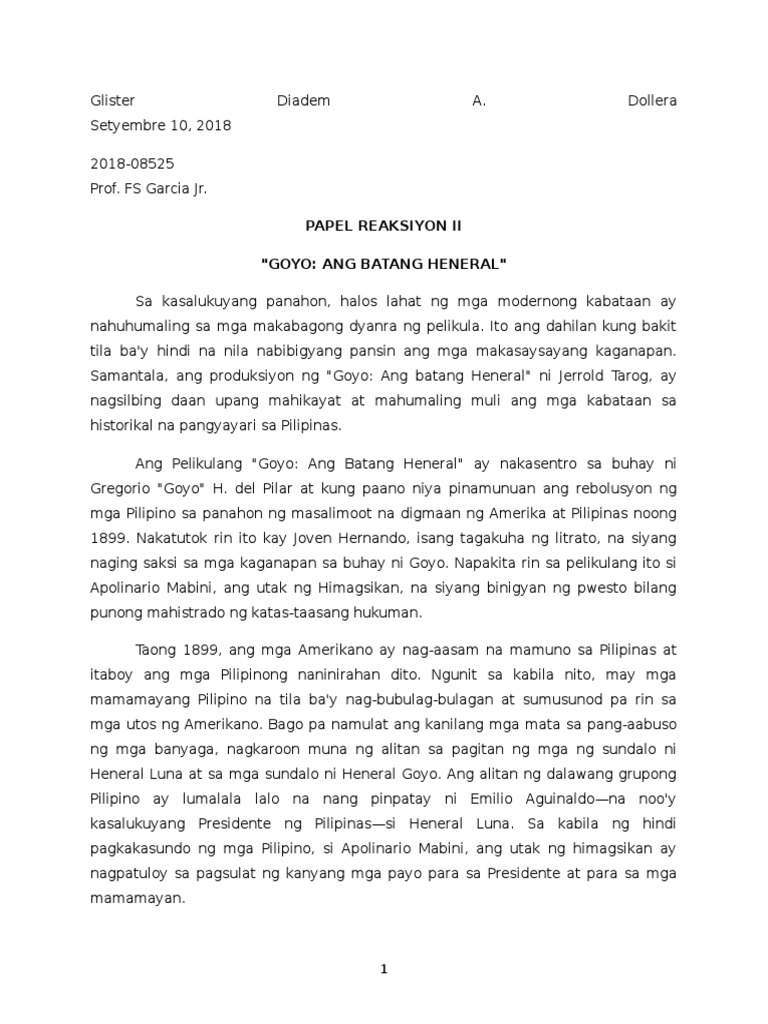 Papel Reaksiyon II | PDF