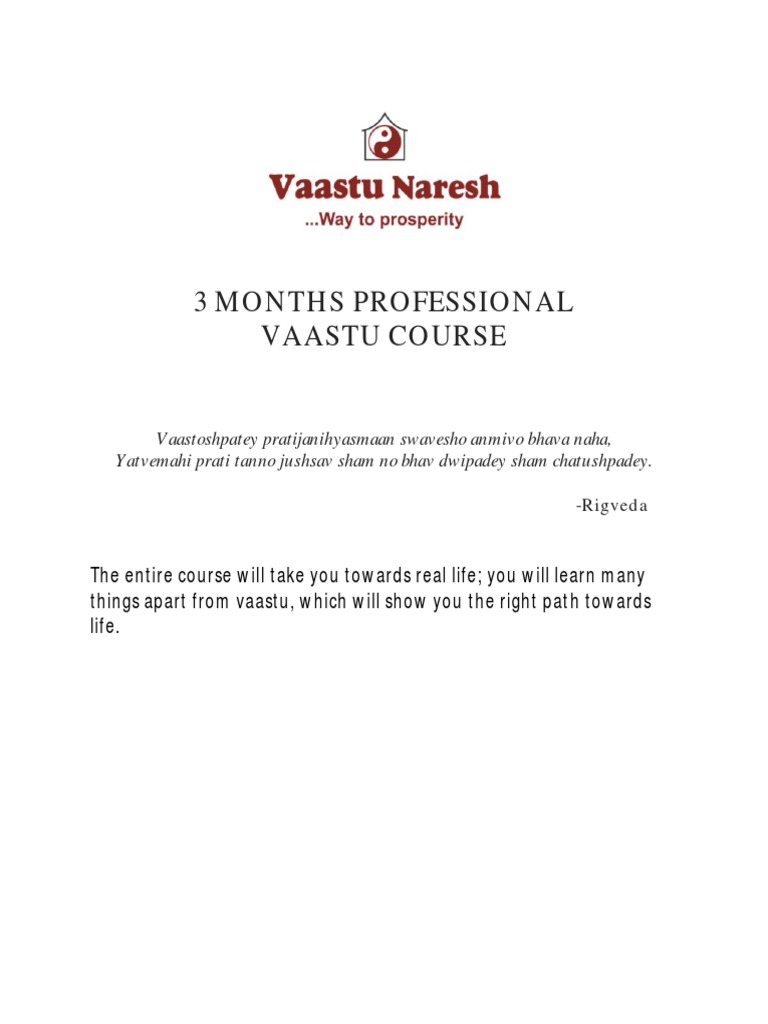 Professional Vastu Course | PDF