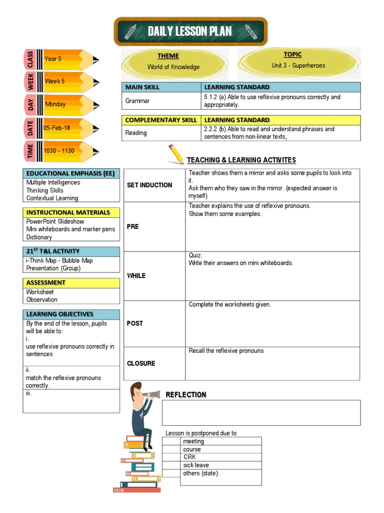 Daily Lesson Plan: Theme Topic | Download Free PDF | Lesson Plan | Pedagogy