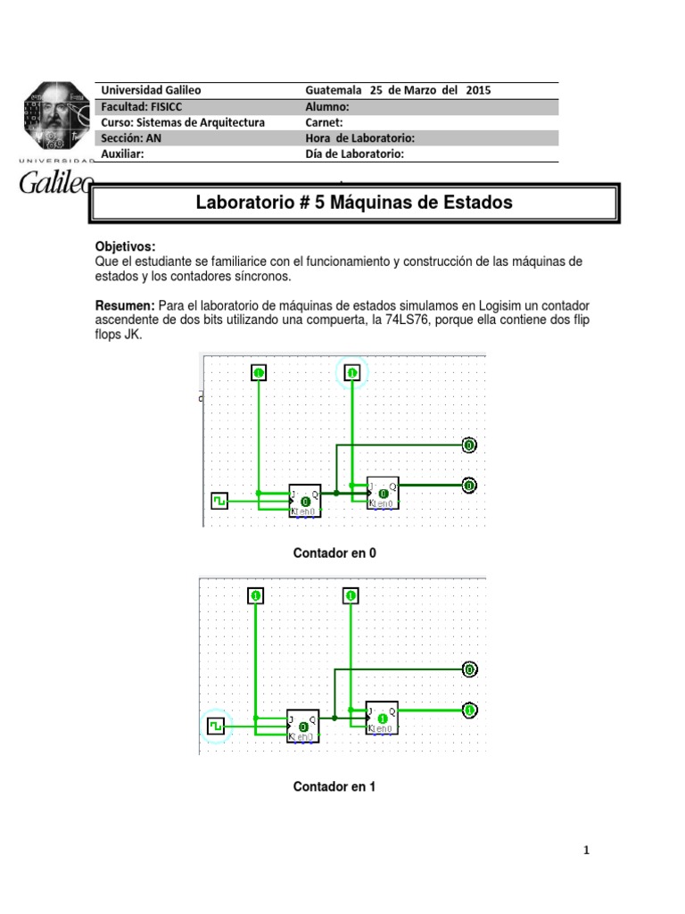 Reporte Lab 5 | PDF | Ingeniería Electrónica | Electrónica digital
