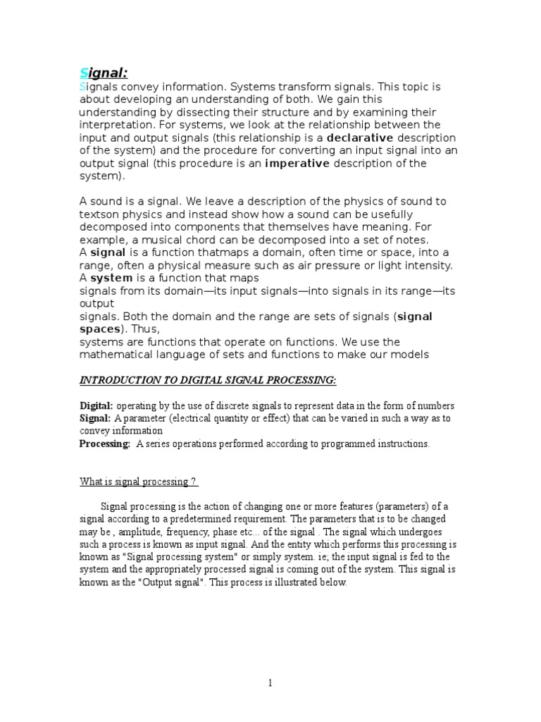 Introduction To DSP Processors | PDF | Digital Signal Processing ...