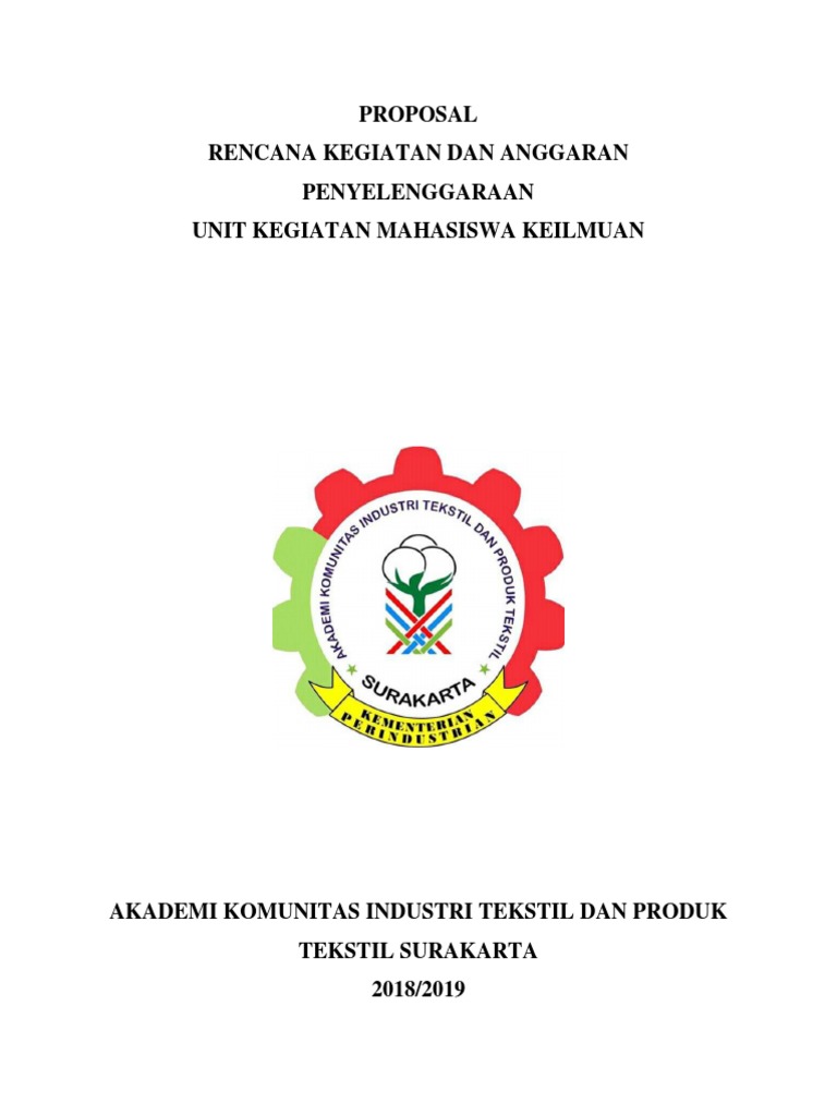 1 Proposal Program Kerja Ukm Keilmuan | PDF