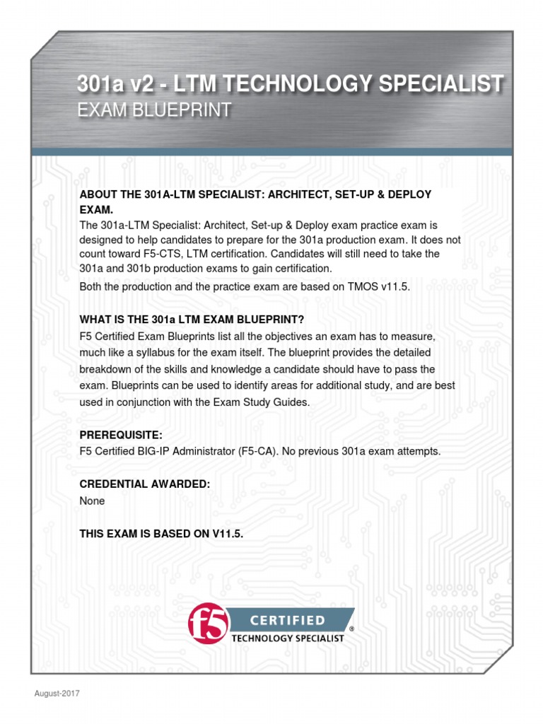 F5 Blueprint LTM Specialist 301a v2 | PDF | Transport Layer Security ...