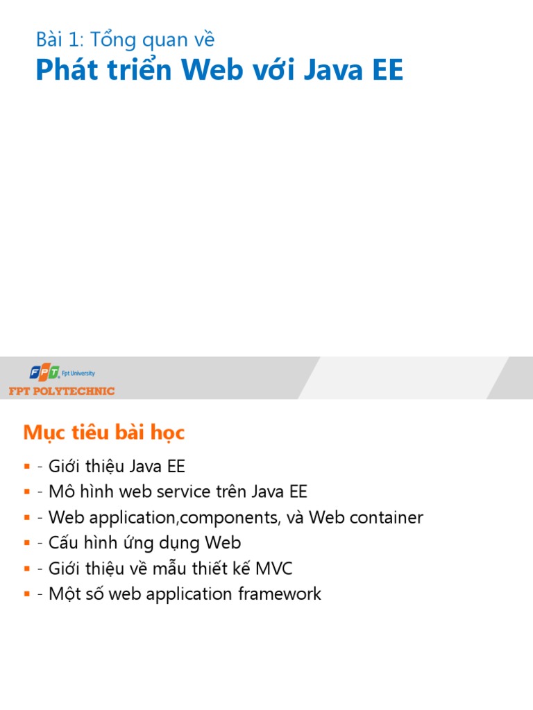 Java - Giáo Trình FPT .Slide1 | PDF
