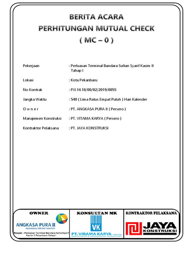 Ba Laporan MC 0 | PDF