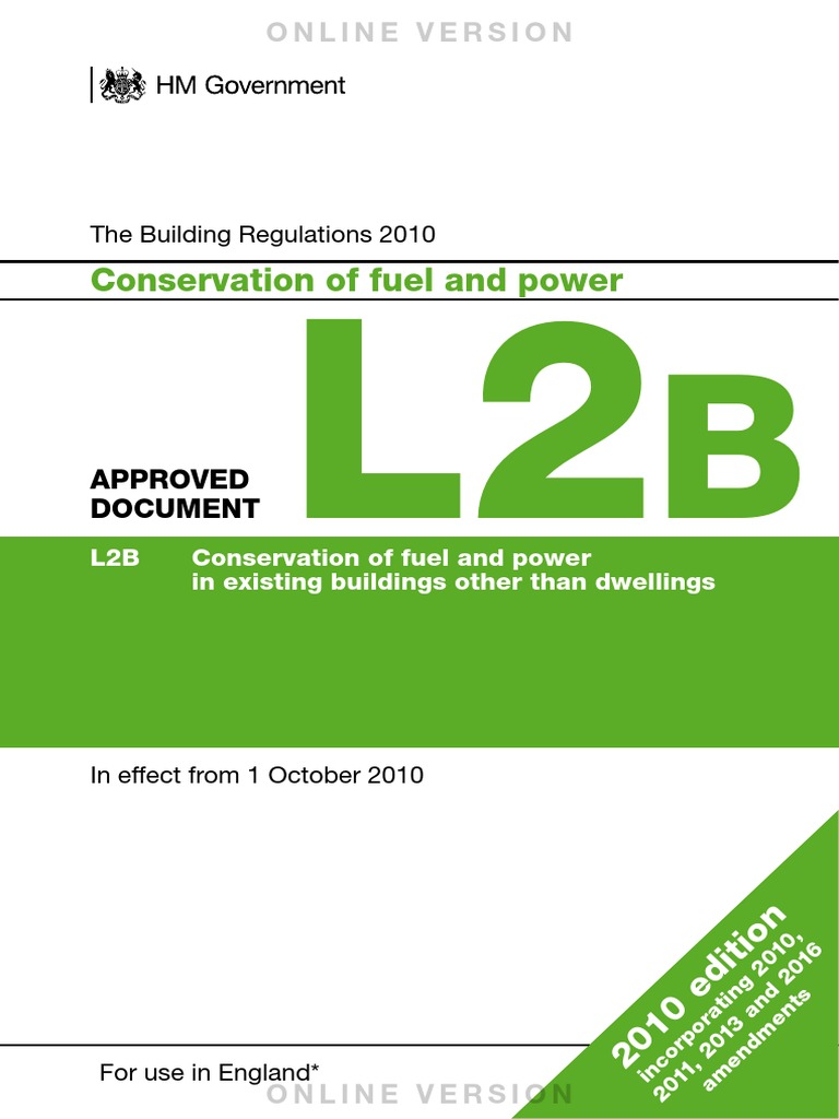Approved Document l2b 2016 | PDF | Regulatory Compliance | Nature