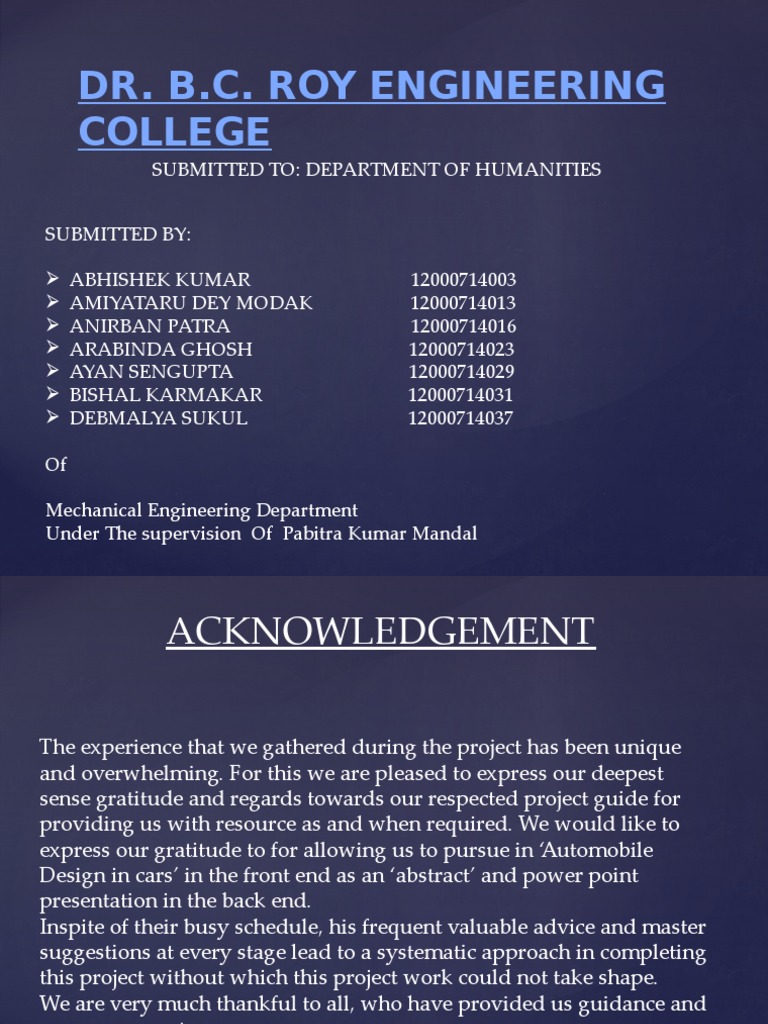Dr. B.C. Roy Engineering College | PDF | Truck | Transport