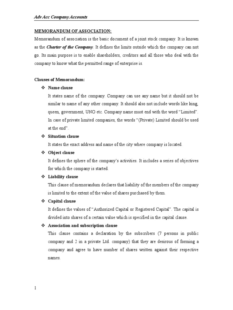 Analysis of Key Financial Documents for Joint Stock Companies | PDF ...