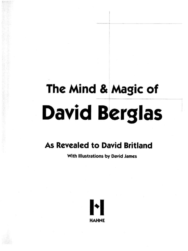 The Mind and Magic of David Berglas by David Britland PDF | PDF