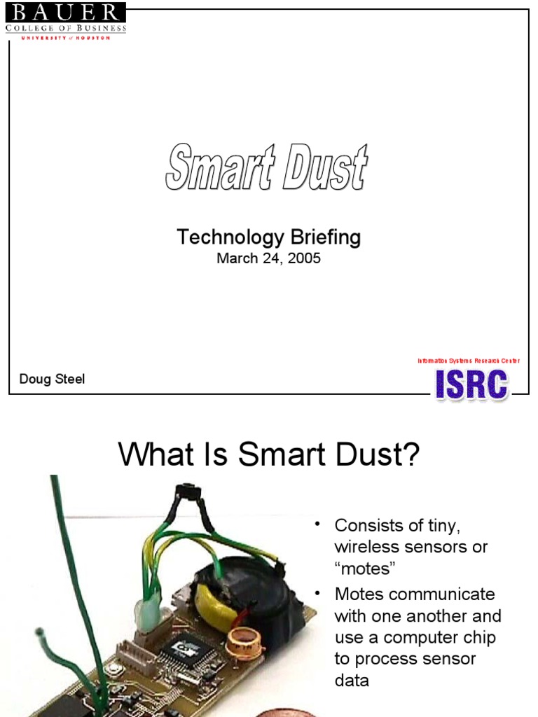 Smart Dust | PDF | Wireless Sensor Network