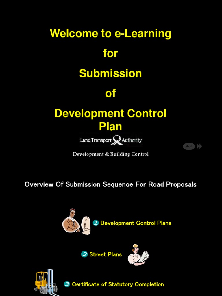 Welcome To E-Learning For Submission of Development Control Plan | PDF ...