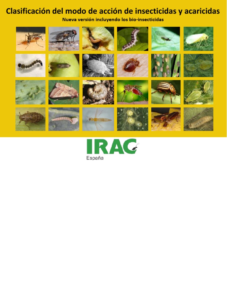 FOLLETO Clasificación Del Modo de Acción de Insecticidas y Acaricidas v ...