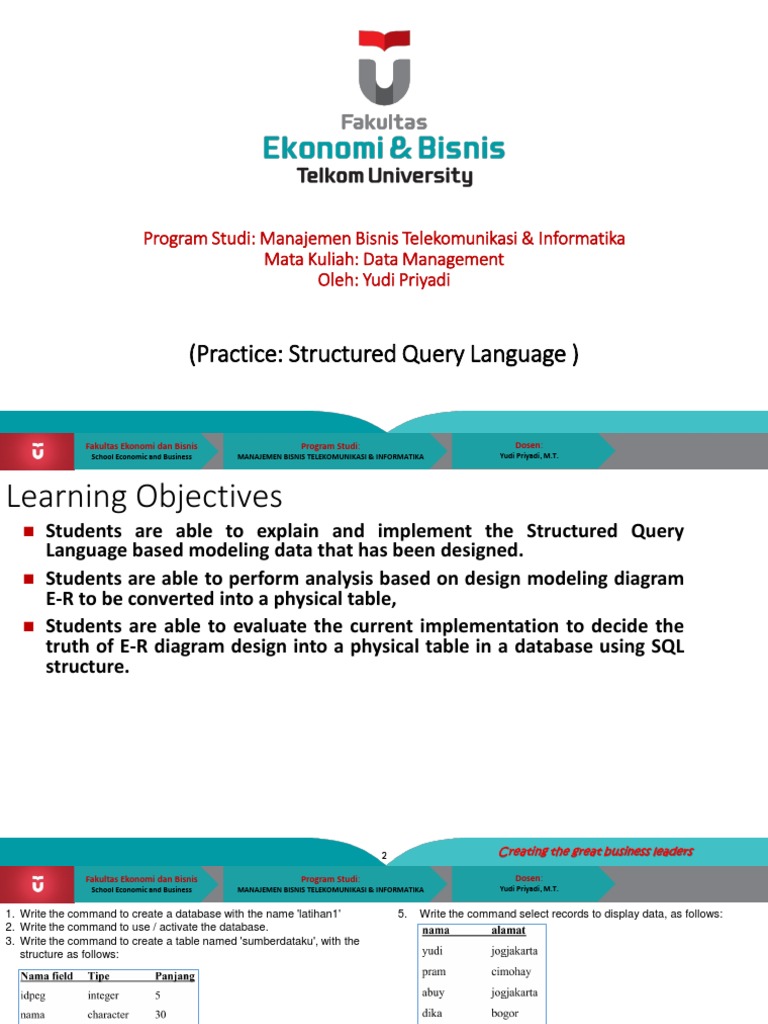 Practice: Structured Query Language | PDF | Databases | Data Management ...