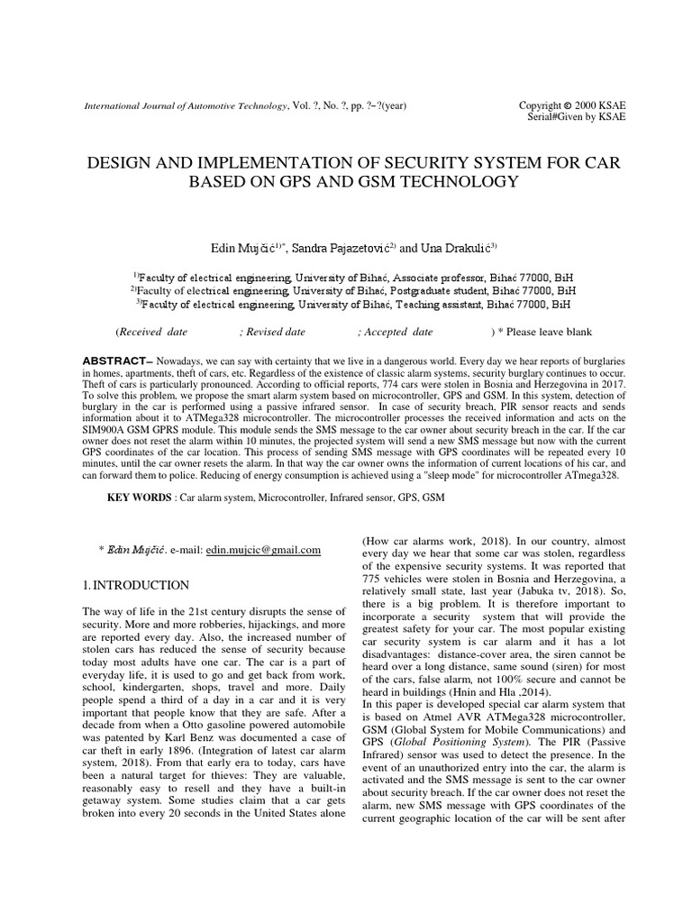 Manuscript Qam | PDF | Arduino | Security Alarm