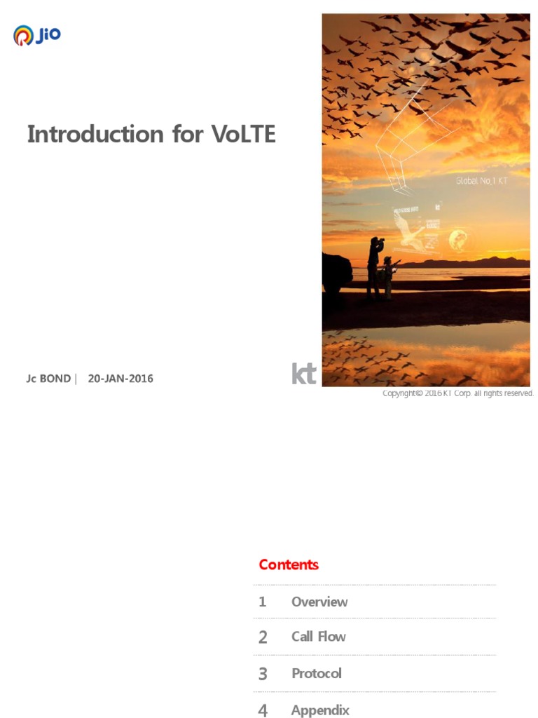 KT - Introduction For VoLTE - Revised.v1.3 PDF | PDF | Ip Multimedia ...