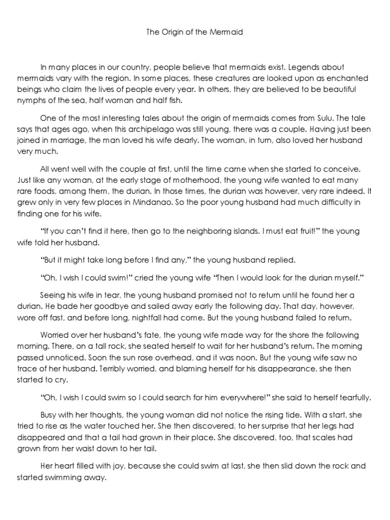 The Origin of The Mermaid | Mermaid