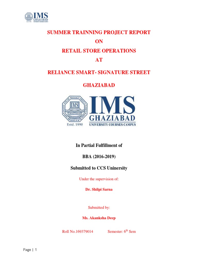 Dummy Report | PDF | Retail | Sampling (Statistics)