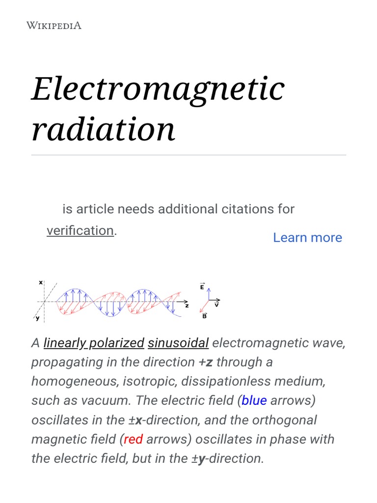 Understanding Electromagnetic Radiation | PDF | Electromagnetic ...