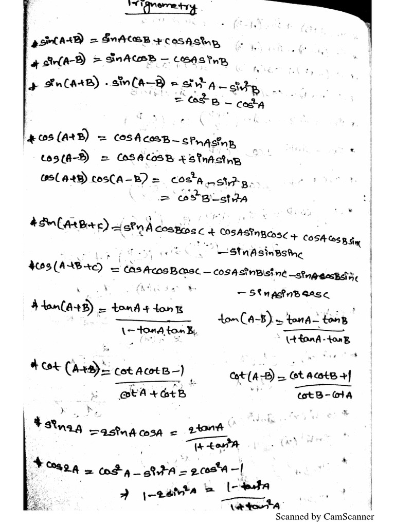 Maths Formulas | PDF