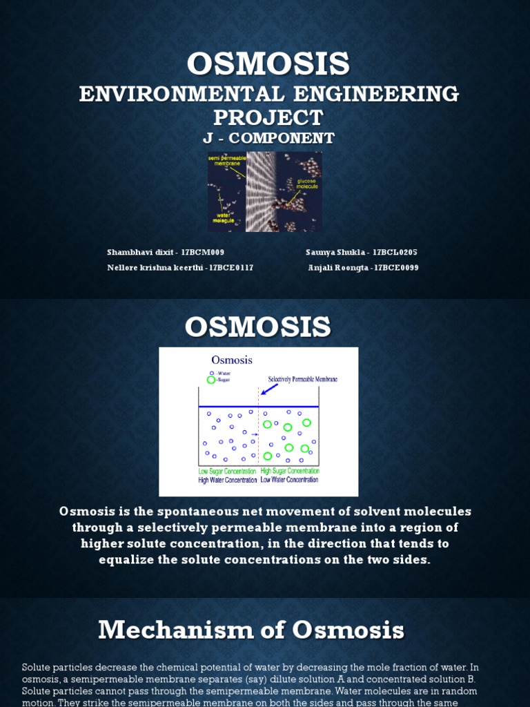 Osmosis | PDF | Osmosis | Chemistry