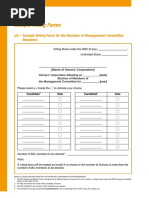 Sample Church Election Ballot | PDF