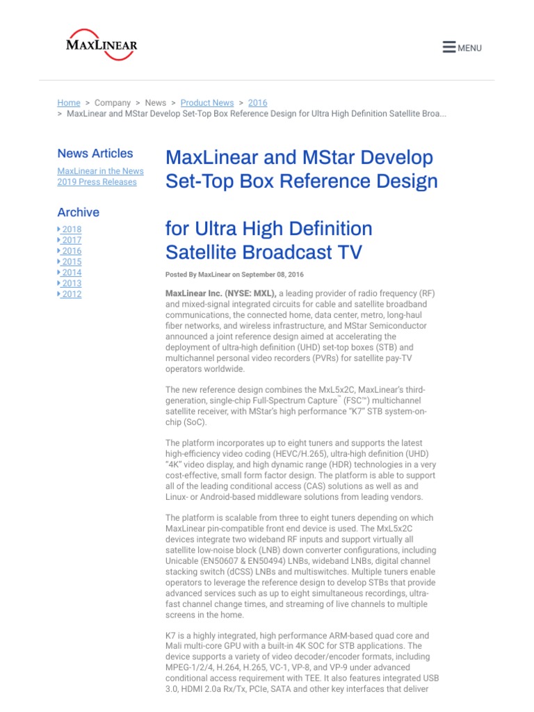 Datasheet (Chipset Selection Guide) - SOC MPEG Codec Chipsets-1 | PDF ...