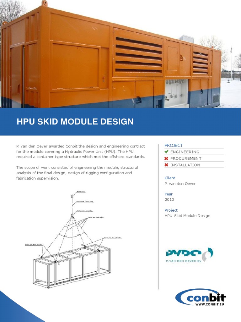 01SD044 A HPU Skid Module Design | PDF | Engineering