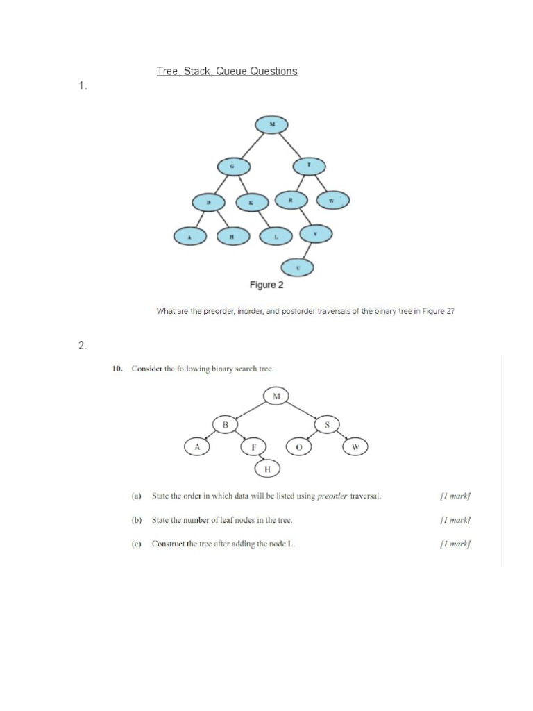 Tree Stack Questions 1 | PDF