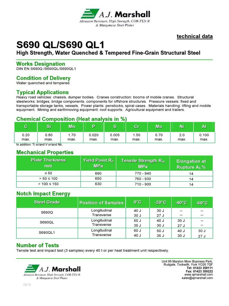 S690 | PDF | Structural Steel | Steel