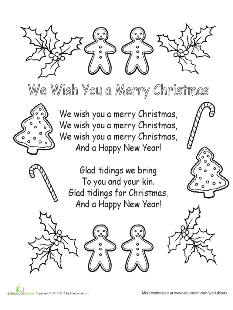Carol We Wish You Merry Christmas | PDF
