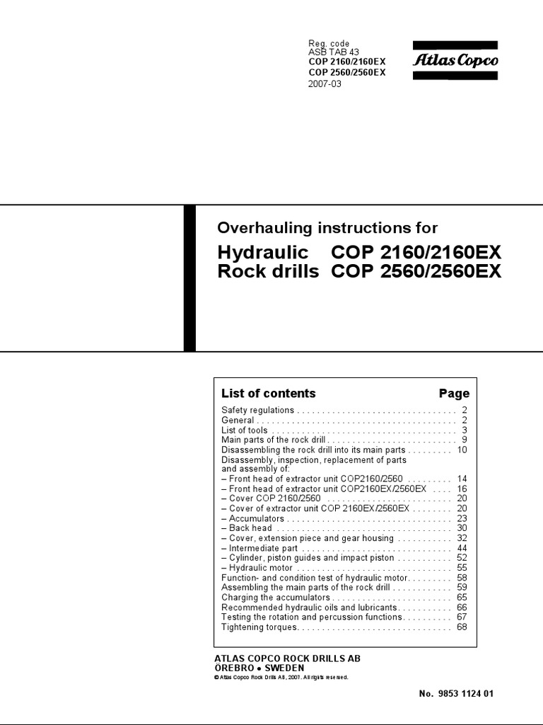 9853 1124 01 Overhauling Instructions COP2160-2560-2160EX-2560EX PDF ...