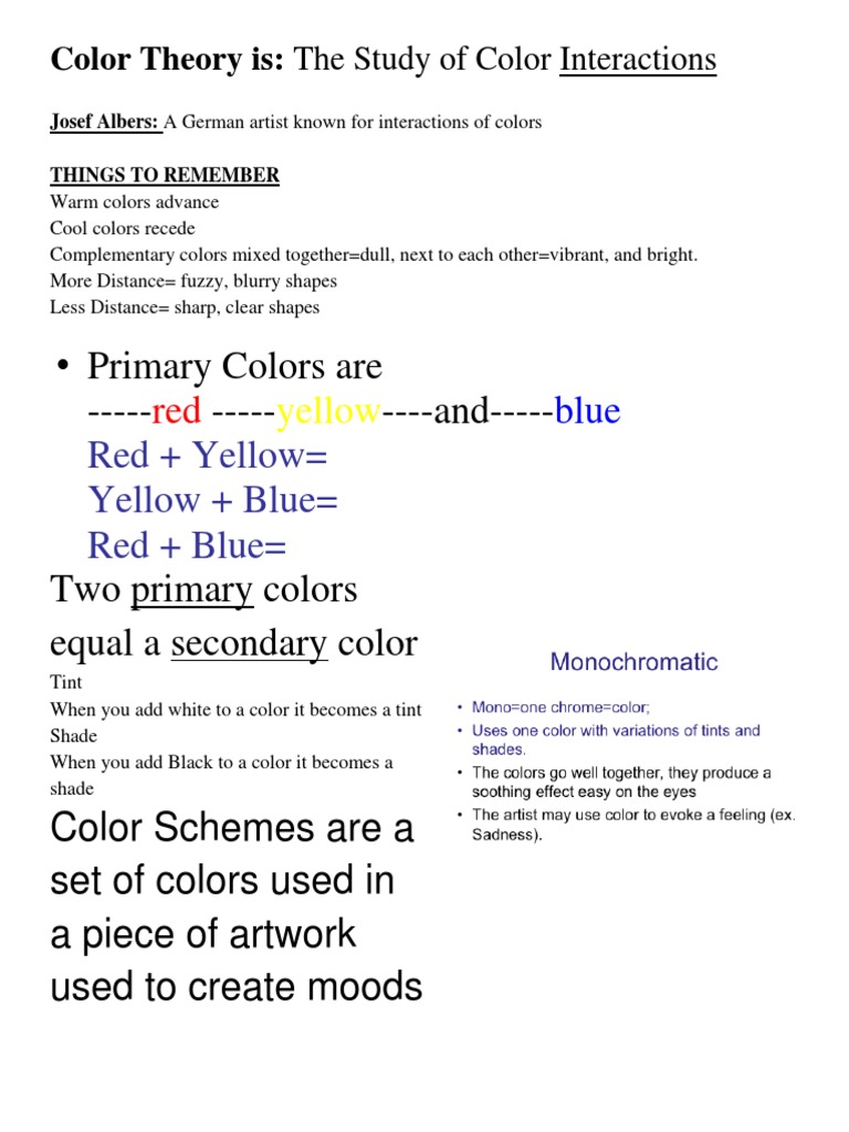Color Theory | PDF