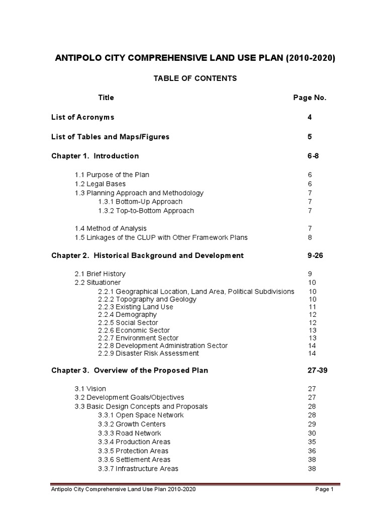 Antipolo City Land Use Plan 2010-2020 | PDF | Landslide | Flood