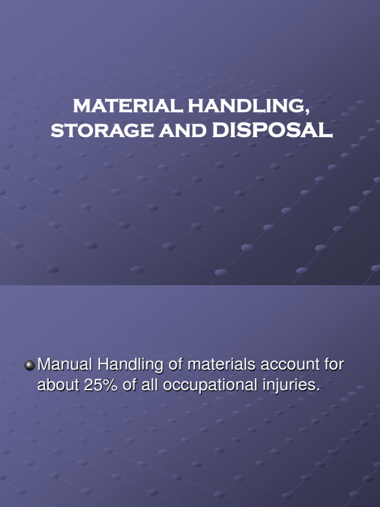 Material Handling and Storage Safety Guide | PDF | Elevator | Forklift