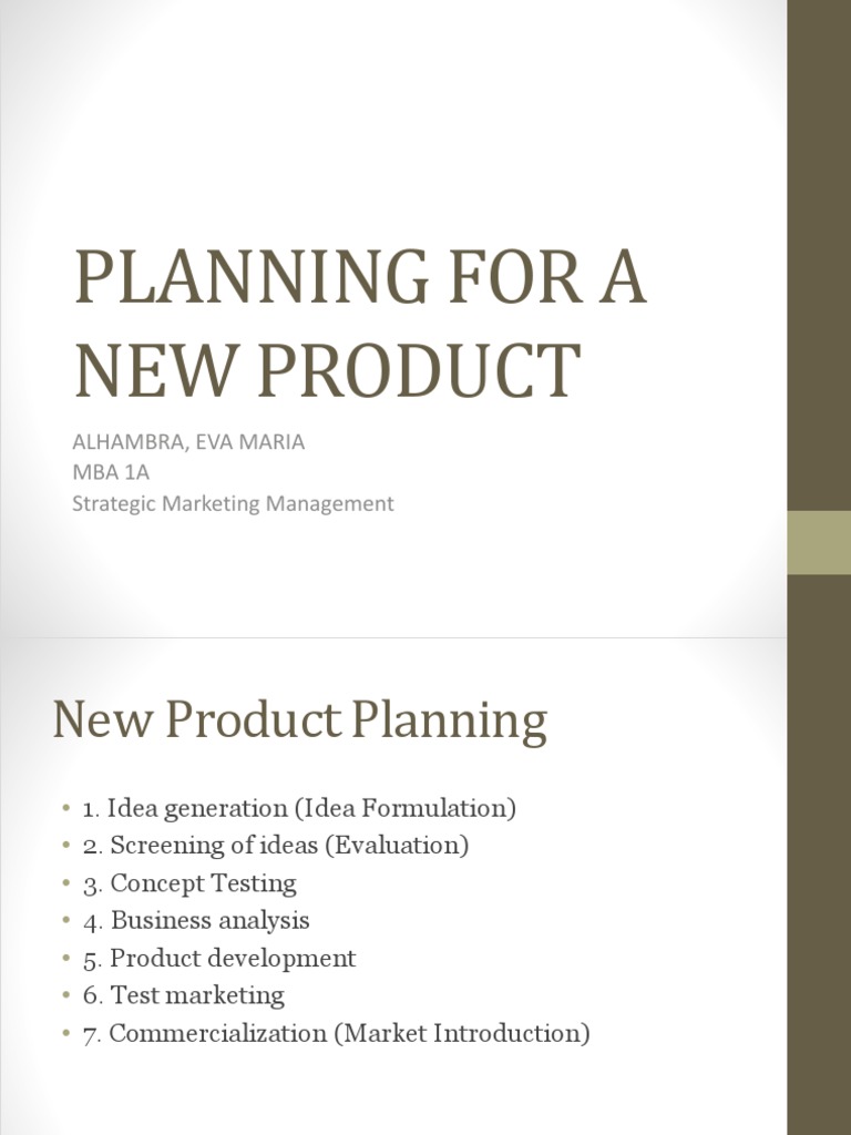New Product Planning Process Overview | PDF | Marketing | Business