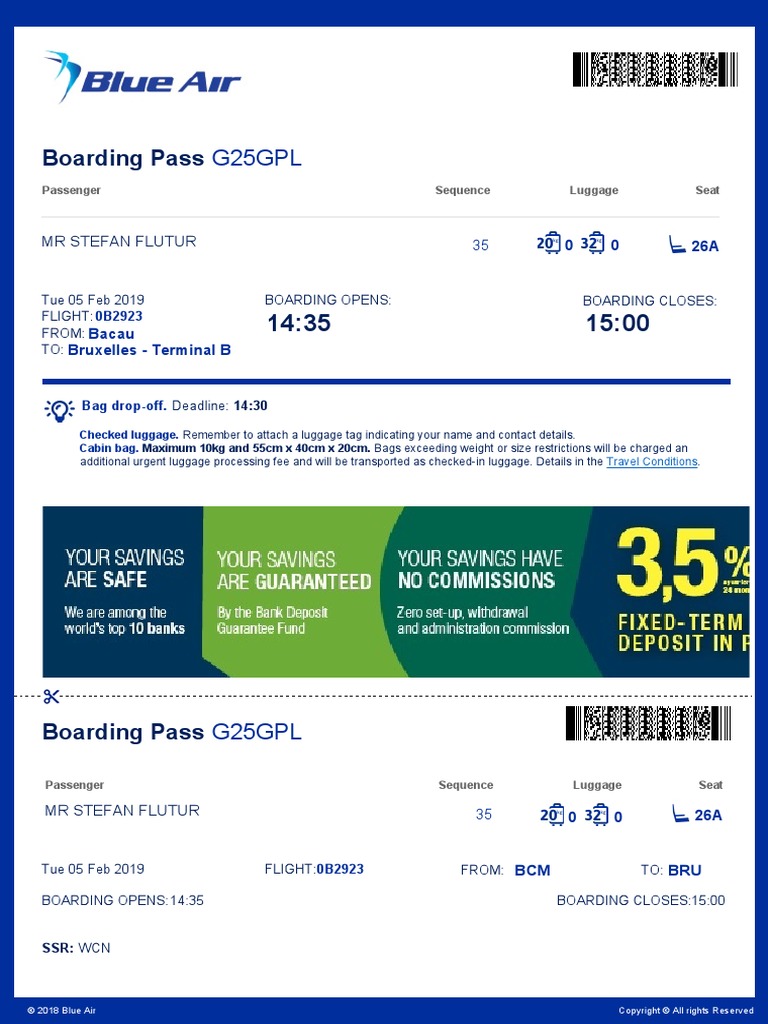 G25GPL: Boarding Pass | PDF | Baggage | Airlines