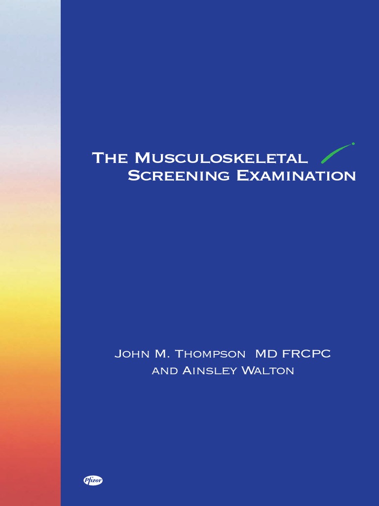 Screening Checklist: The Musculoskeletal Screening Examination | PDF ...