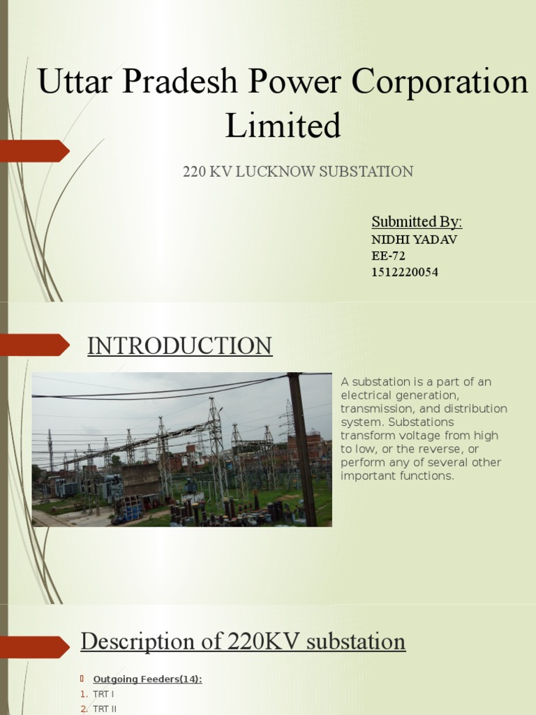 220 KV Substation Overview and Functions | PDF | Transformer ...