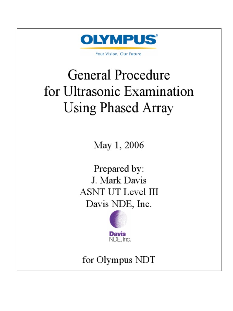 General PA Procedure For Detection and Sizing | PDF | Nondestructive ...