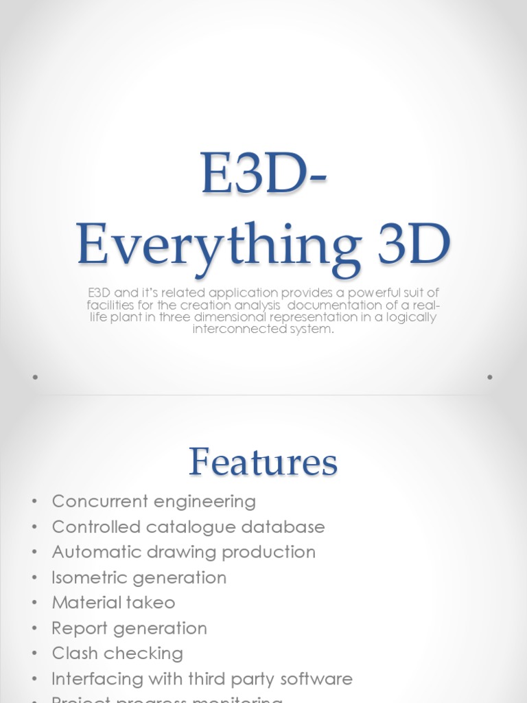 E3D-Everything 3D | PDF | 3 D Computer Graphics | Databases