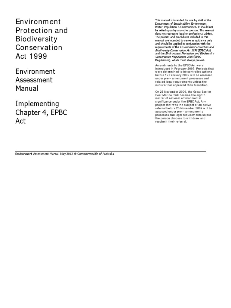 Environment Assessment Manual PDF | PDF | Environmental Impact ...