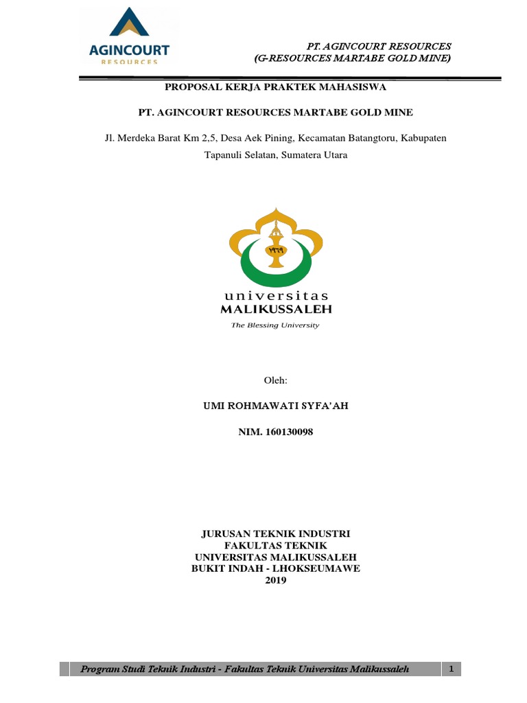 Proposal KP Umi | PDF | Teknologi & Rekayasa