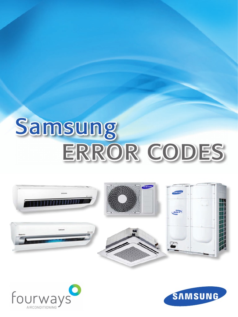 Samsung Error Codes Booklet. | PDF