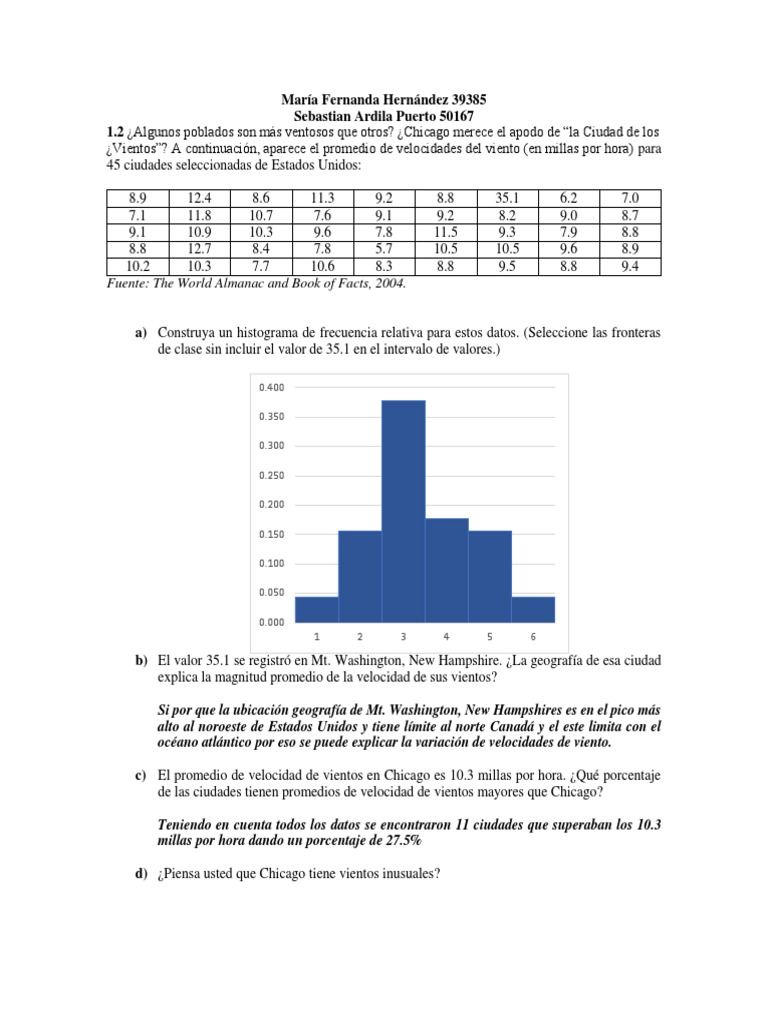 Statistiche e Probabilità Attività 2 | PDF | Histograma | Análisis ...