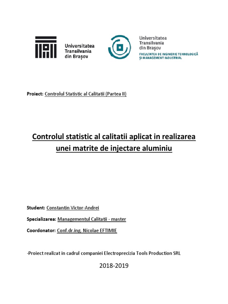 Proiect Calcul Statistic | PDF